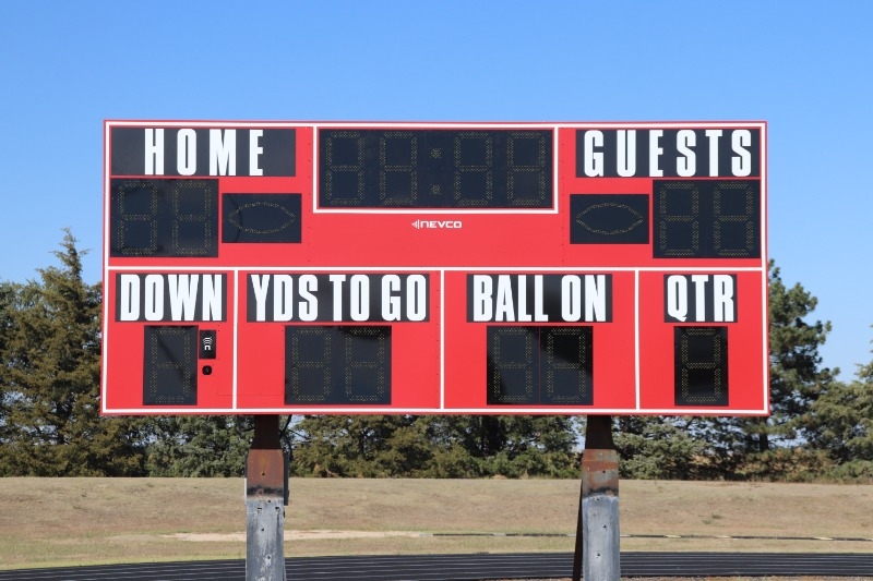 Logan USD 326 - Logan Schools receive new scoreboards!
