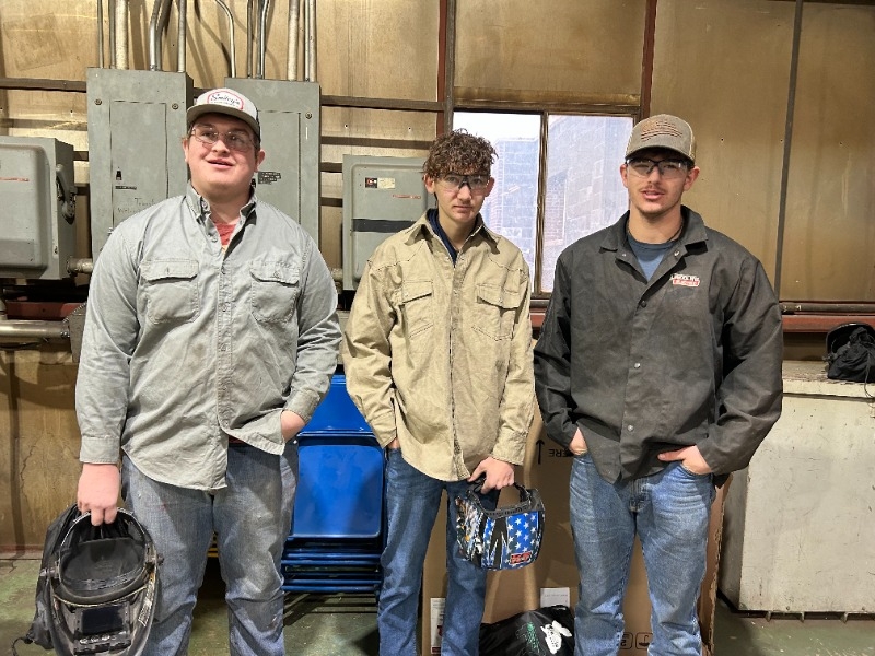 Logan USD 326 - Three welders compete in NCK competition